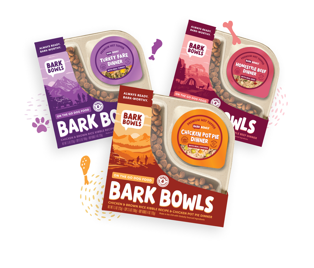 Bark Bowls: Perfectly Portable Dog Food