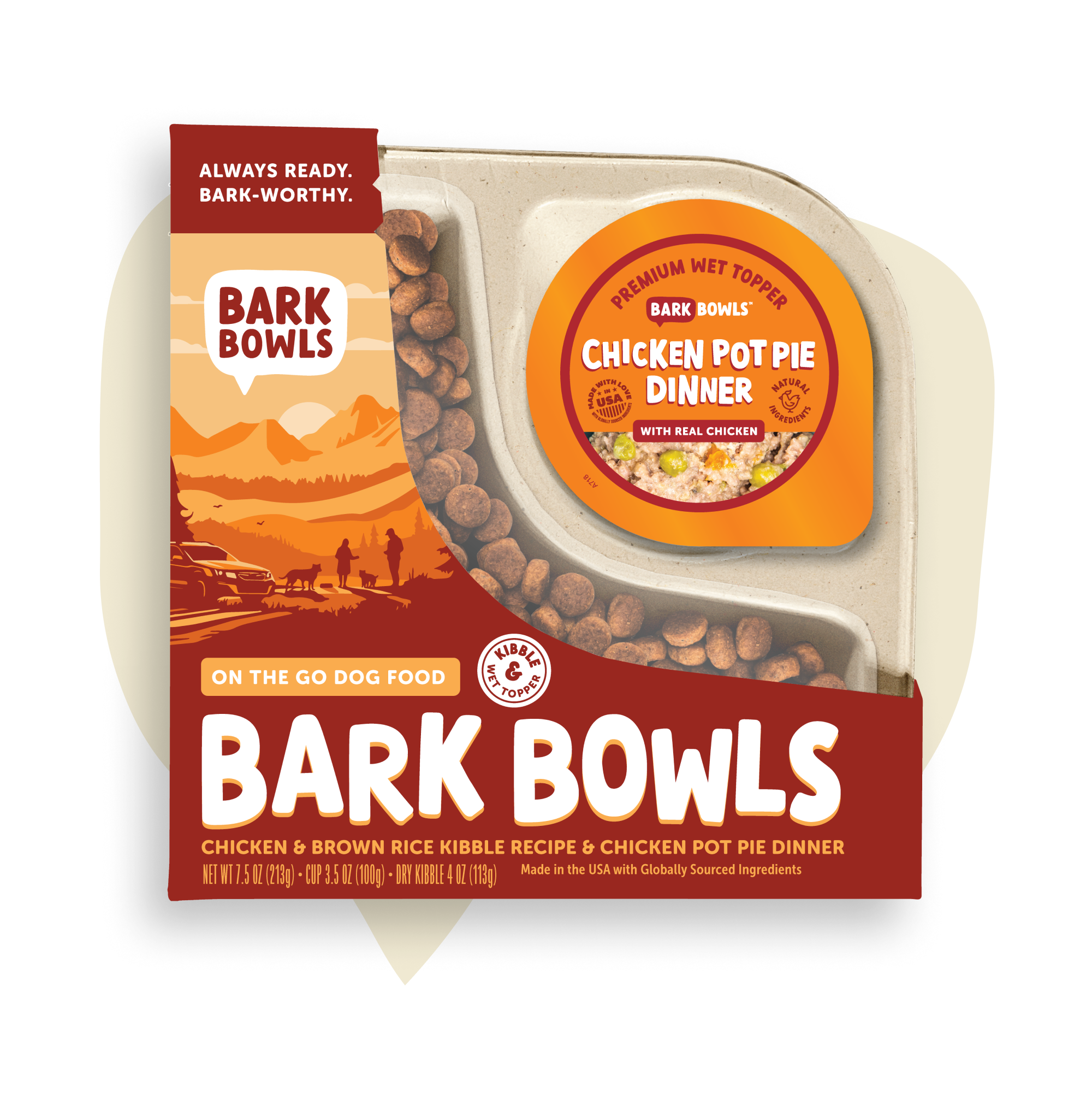 Bark Bowls - Chicken Pot Pie Dinner