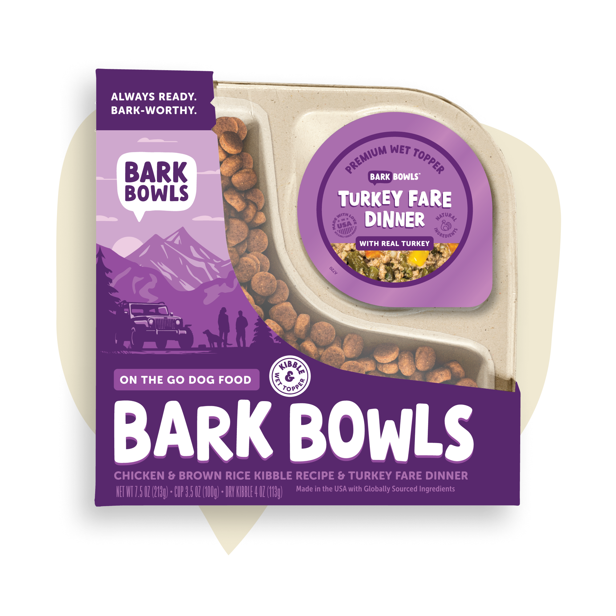 Bark Bowls - Turkey Fare Dinner